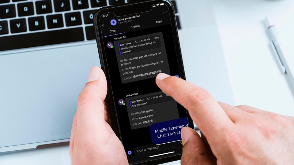 Verbum for Microsoft Teams | AI Translation Integration